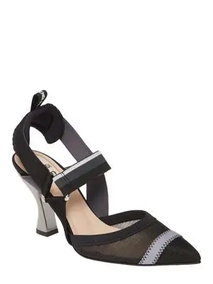 Fendi Fendi Colibri Slingback Pumps Navy