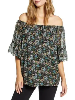 MATERNAL AMERICA Off-the-shoulder Blouse - Tea Garden