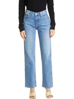 RE/DONE Re/Done Originals High Waist Loose Jeans Medium Vain
