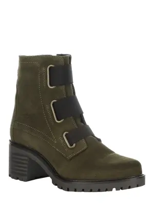 BOS. & CO. Bos. & Co. Indie Waterproof Bootie Olive Suede/ Elastic