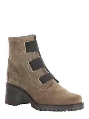 BOS. & CO. Bos. & Co. Indie Waterproof Bootie Taupe/dkbrown Suede/elastic
