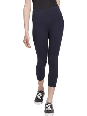 Lyssé Ntials Flattering Crop Leggings - Midnight