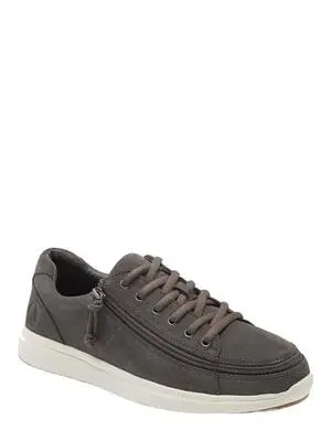 BILLY FOOTWEAR Comfort Low Zip Around Sneaker Grey/white