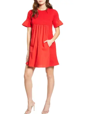 English Factory English Factory Solid Mini Dress Red