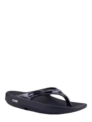 OOFOS Oofos Oolala Flip Flop Black/gray Camo