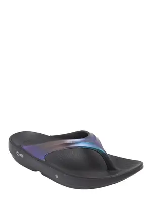 OOFOS Oofos Oolala Flip Flop Midnight Spectre