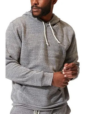 THREADS 4 THOUGHT Fleece Pullover Hoodie Heather Grey