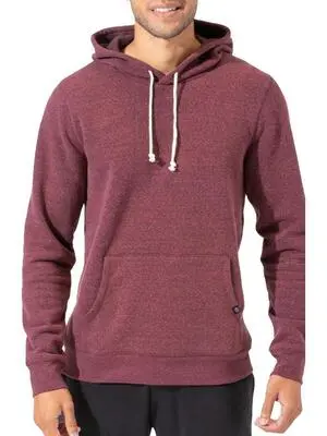 THREADS 4 THOUGHT Fleece Pullover Hoodie Maroon Rust