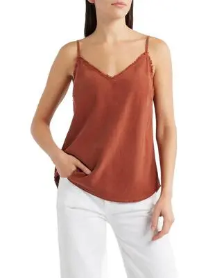 Bella Dahl Frayed Edge Camisole - Autumn Amber