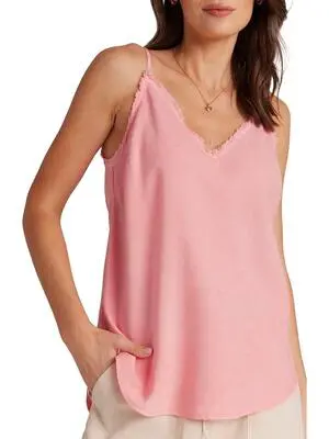 Bella Dahl Bella Dahl Frayed Edge Camisole Blossom Pink