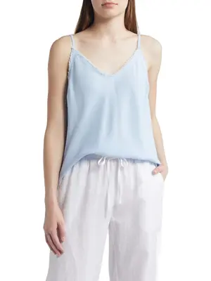 Bella Dahl Bella Dahl Frayed Edge Camisole Blue Oasis