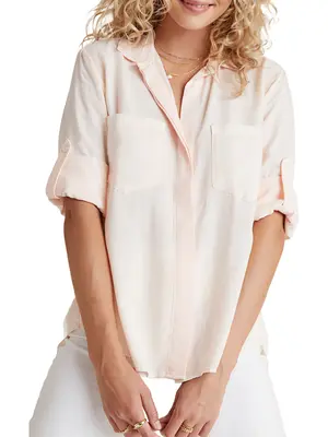 Bella Dahl Bella Dahl Split Back Button-Up Shirt Sunkissed
