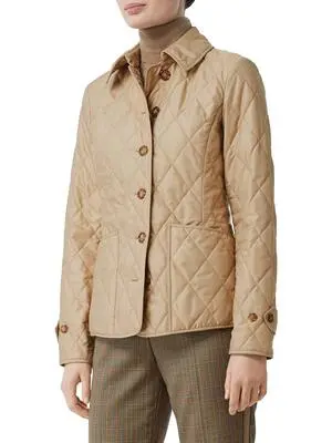 Burberry Fernleigh Diamond Quilted Jacket - New Chino