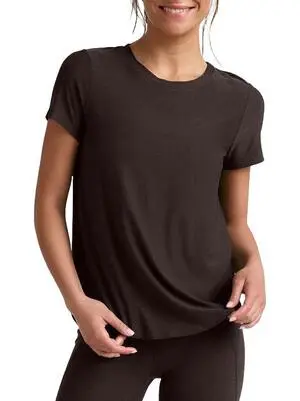 Beyond Yoga Short-sleeve T-shirt - Dark Chocolate Heather