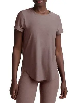 Beyond Yoga Short-sleeve T-shirt - Rosey Taupe Heather
