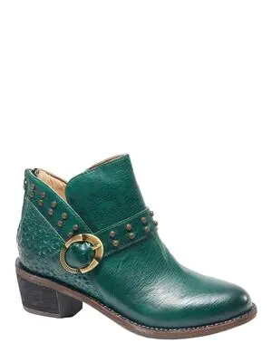 HALSA FOOTWEAR Melania Bootie - Dark Green