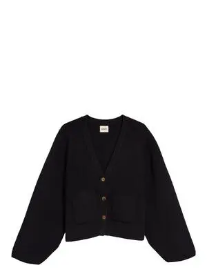 Khaite Cashmere Cardigan Black