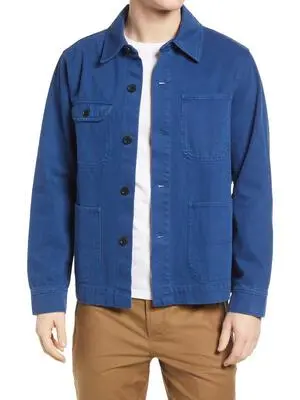 ALEX MILL Garment Dyed Work Jacket - French Navy