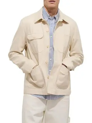 ALEX MILL Garment Dyed Work Jacket - Natural