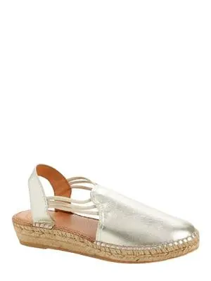 TONI PONS Toni Pons Noelia Espadrille Slingback Platinum Leather