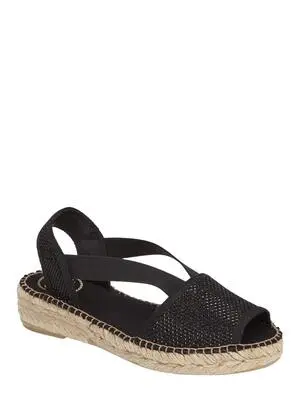TONI PONS Estel Espadrille Sandal - Black Fabric
