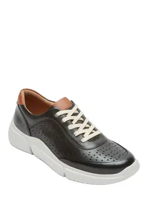 ROCKPORT COBB HILL Rockport Cobb Hill Juna Perforated Leather Sneaker Black Leather