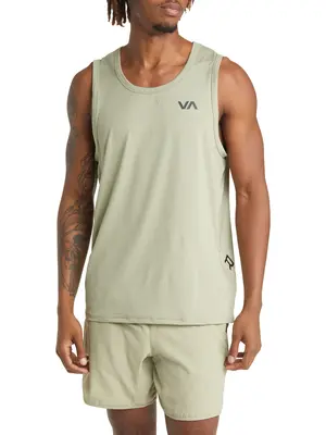 Rvca RVCA Sport Vent Tank Grey Army