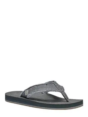 Sanuk Fraid Not Flip Flops - Charcoal