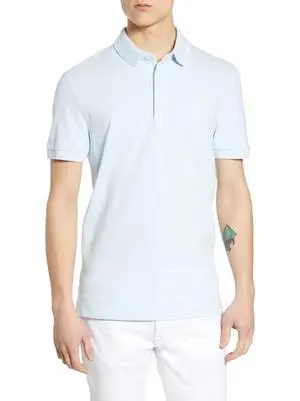 Lacoste Paris Regular Fit Stretch Polo Rill Blue
