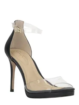 Jessica Simpson Ankle Strap Sandal Black/clear