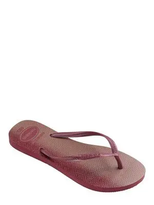 Havaianas Ombré Slim Gloss Flip Flop - Amaranth