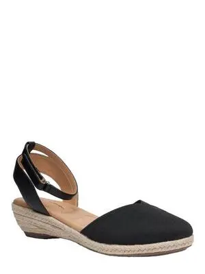 Me Too Me Too Nikkie Espadrille Wedge Blk Elast