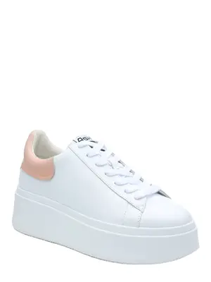 Ash Ash Moby Platform Sneakers White/ Pink Salt