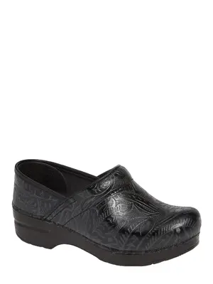 Dansko Dansko Oiled Leather Clog Black Tooled