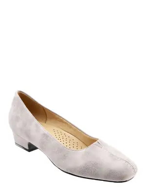Trotters Trotters Doris Pump Grey Leather