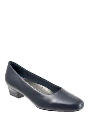 Trotters Trotters Doris Pump Navy Leather