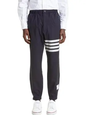 Thom Browne 4-bar Wool Track Pants - Navy
