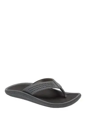 Olukai OluKai 'Ulele' Flip Flop Dark Shadow/black