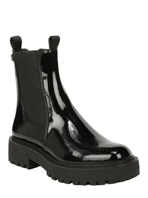 Sam Edelman Sam Edelman Laguna Waterproof Chelsea Boots Black Patent