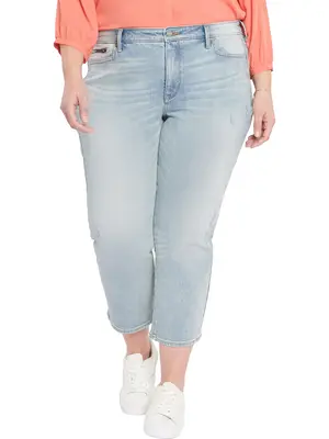 NYDJ NYDJ Piper Relaxed Crop Straight Leg Jeans Radiance