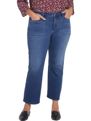 NYDJ NYDJ Piper Relaxed Crop Straight Leg Jeans Saybrook