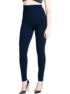 PREGGO LEGGINGS Snapback Postpartum Leggings - Navy