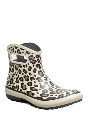 Bogs Patch Ankle Waterproof Rain Boot - Taupe Multi