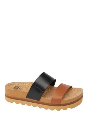 Reef Reef Cushion Vista Hi Slide Sandal Black Duo