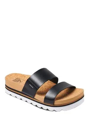 Reef Cushion Vista Hi Slide Sandal - Black
