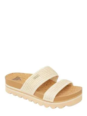 Reef Cushion Vista Hi Slide Sandal - Vintage Raffia