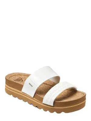 Reef Reef Cushion Vista Hi Slide Sandal White Braid
