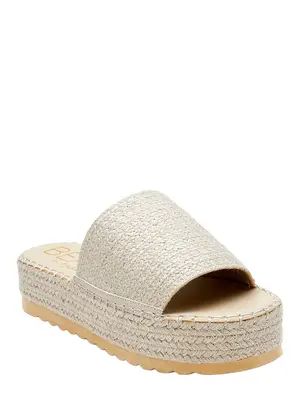 Matisse Del Mar Platform Slide Sandal Grey