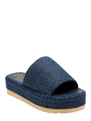 Matisse Del Mar Platform Slide Sandal Navy