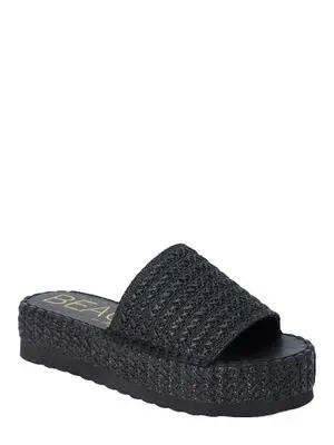 Matisse Del Mar Platform Slide Sandal Onyx